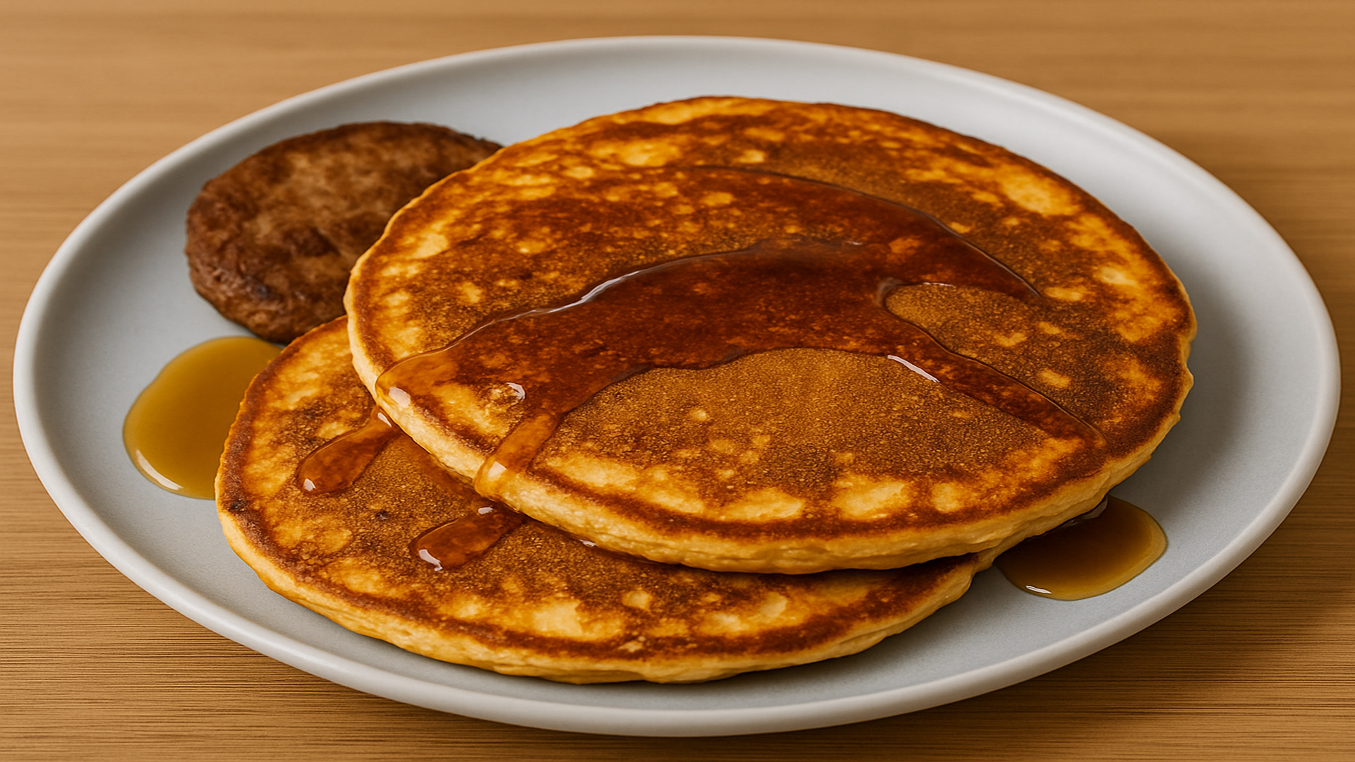 How to make classic pancakes with syrup