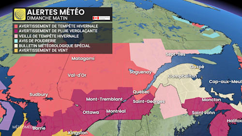 Jusqu’à 15 mm de verglas et 50 cm de neige : voici à quoi s’attendre