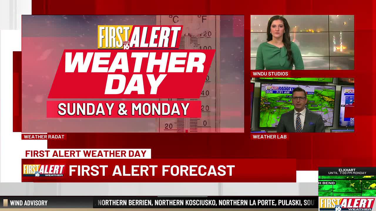 First Alert Weather Days Sunday and Monday