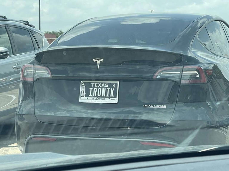 Why Houston's Tesla drivers put oil, gas and coal on their license plates