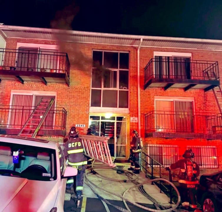 Southeast DC row house catches fire overnight; no injuries reported