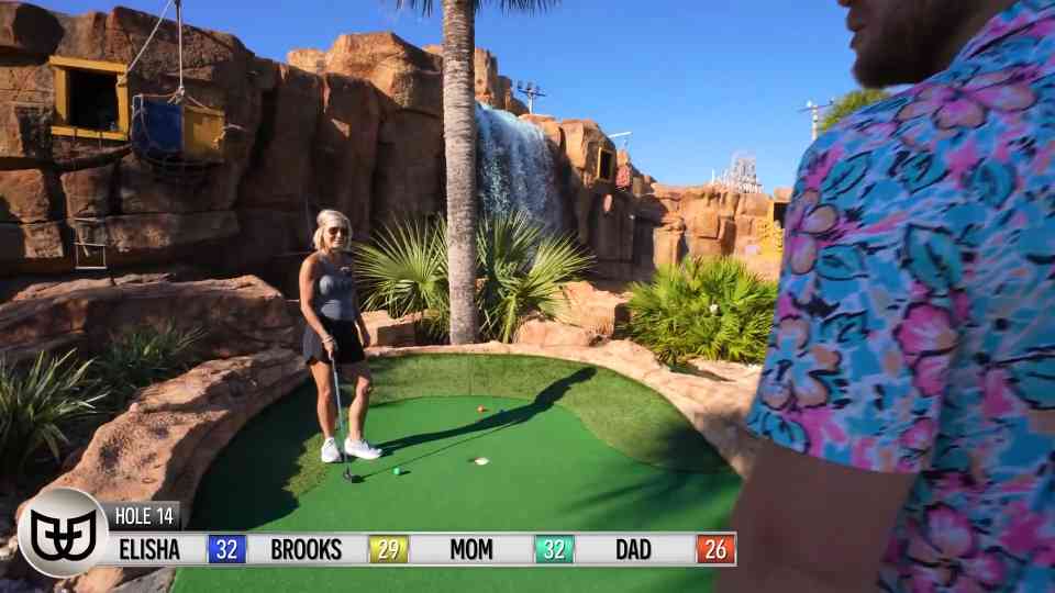 Must-play one-of-a-kind mini golf course with my parents! ⛳️😱