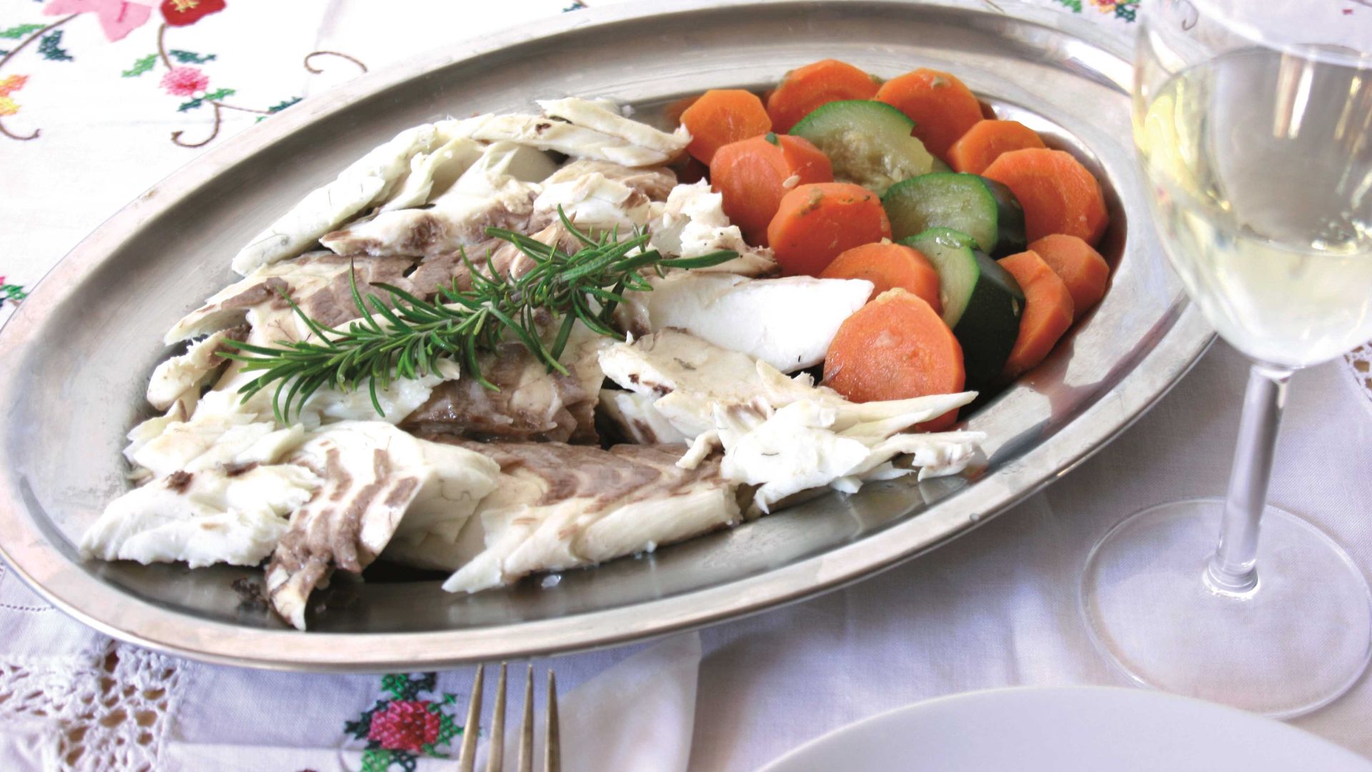 Orata al sale con rosmarino