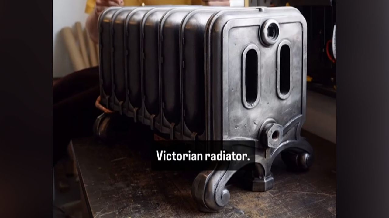 110-pound cast-iron Victorian radiator modded into a gaming PC ...