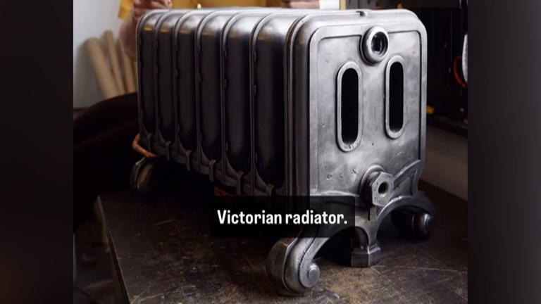 110-pound cast-iron Victorian radiator modded into a gaming PC ...