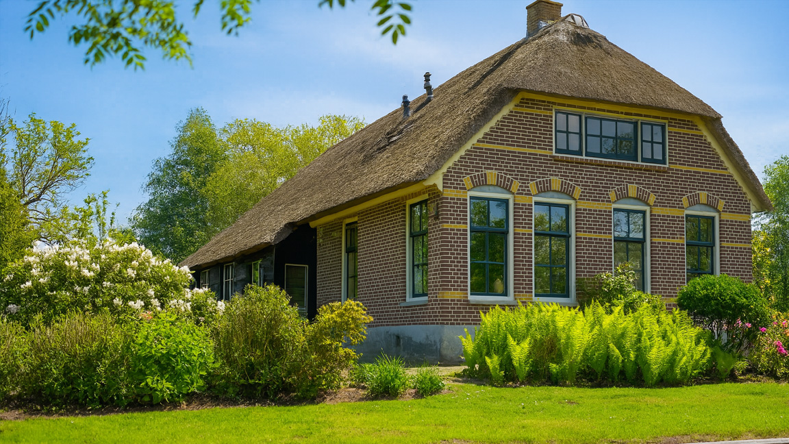 Balade tranquille dans la campagne de Giethoorn