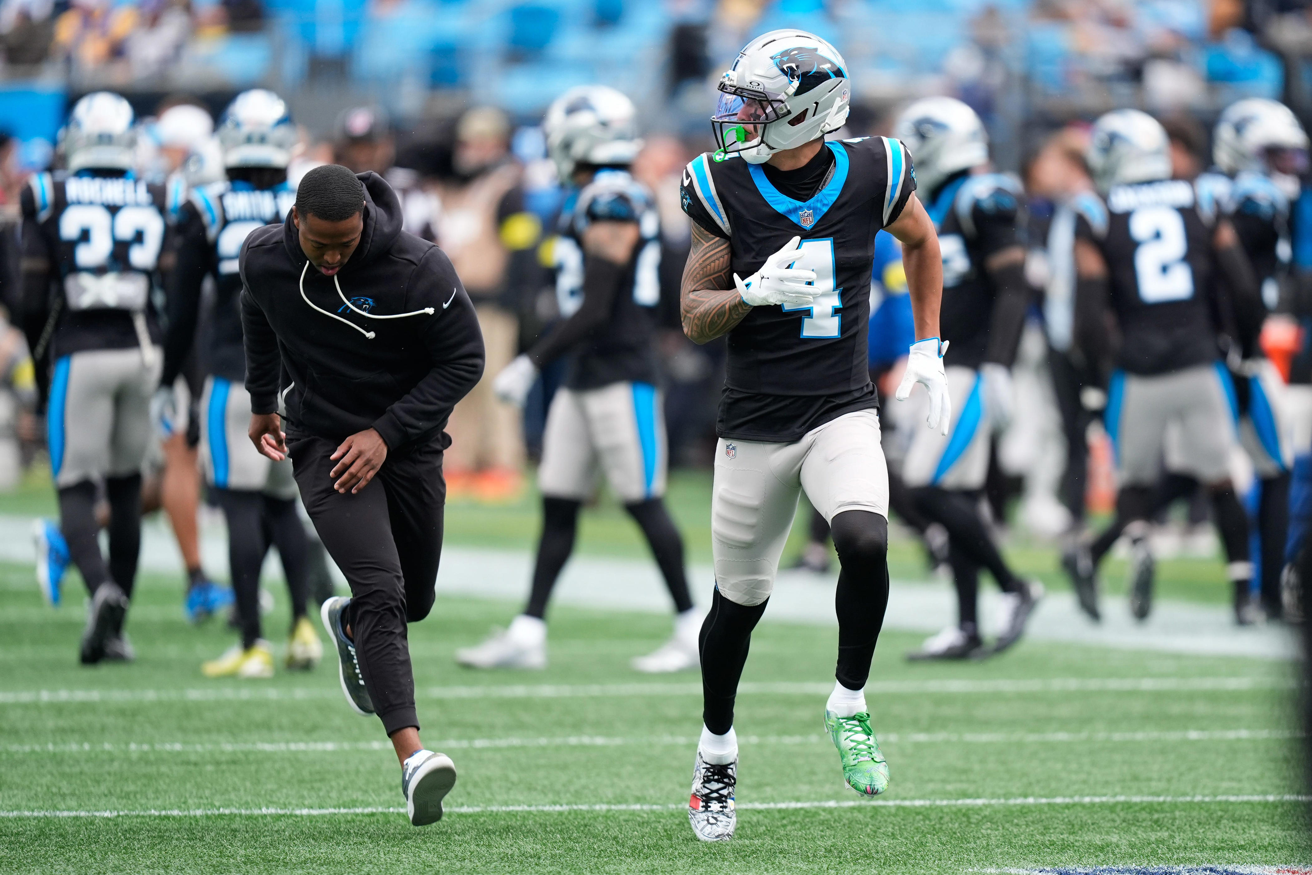 Panthers add WR Tetairoa McMillan back to Week 17 injury report hours ...