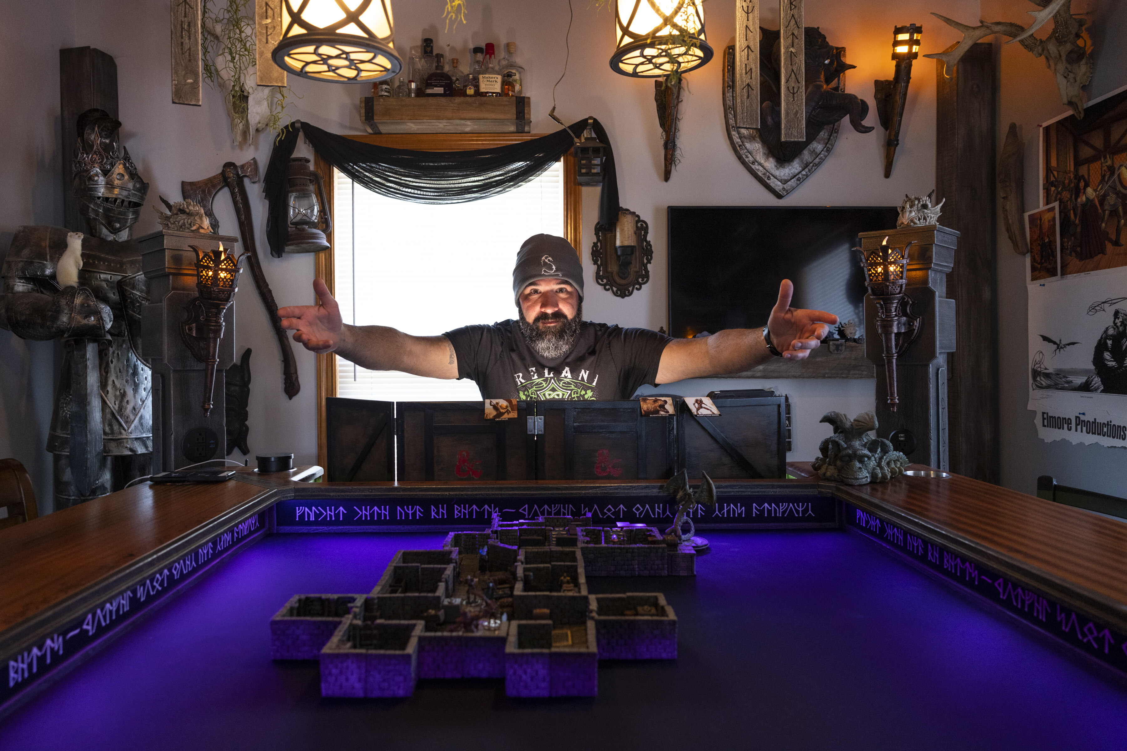 He builds tables for Dungeons & Dragons players. They sell for over ...