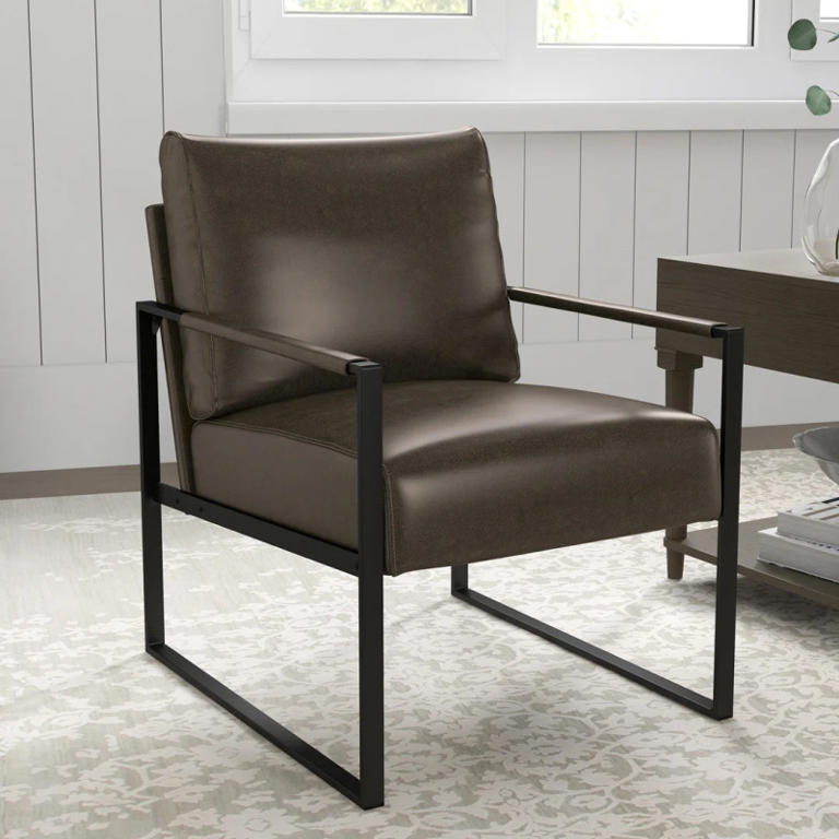 Wayfair has a 'cute' and 'modern' vegan leather accent chair on sale ...