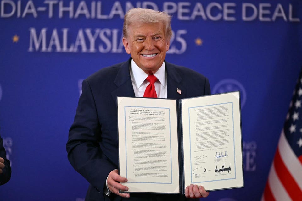 Trump takes credit for Thailand-Cambodia ceasefire before Zelenskyy ...