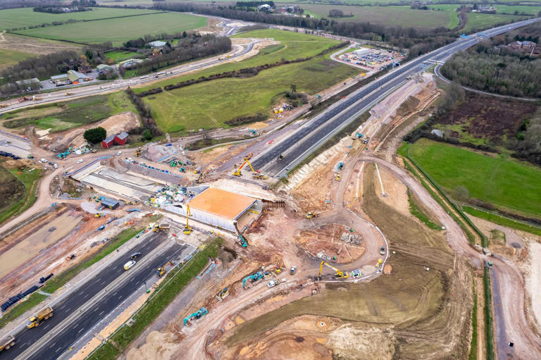 Latest pictures show work on M27 for massive junction 10 scheme