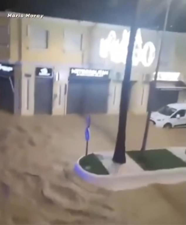 Roads turn into rivers on the Costa del Sol: Flood-hit Spain issues ...