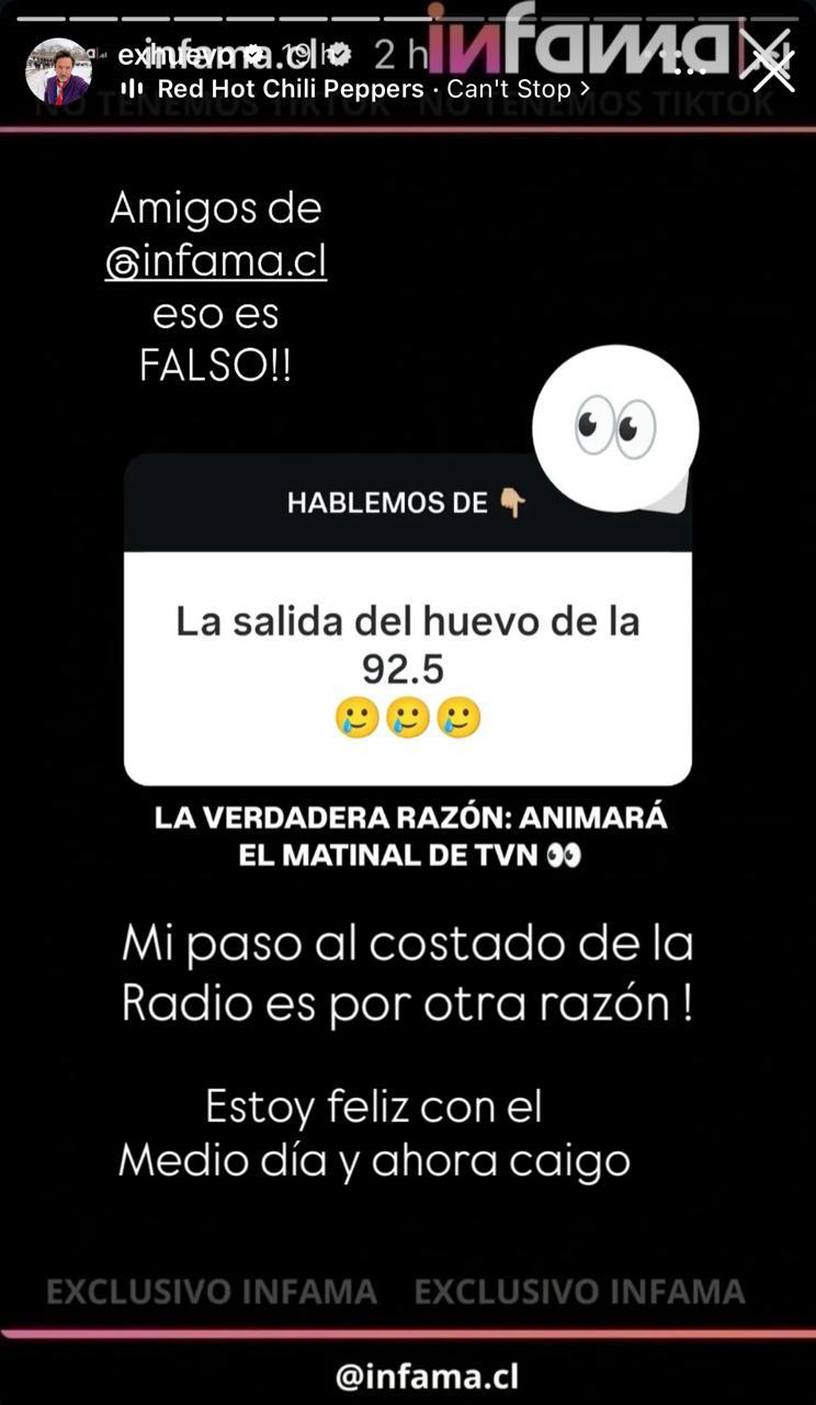 “Eso es falso”: Daniel Fuenzalida aclara rumor tras su salida de Radio ...