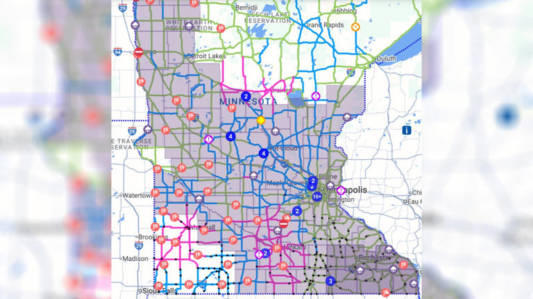 Live weather updates: No travel advisories issued across southern MN
