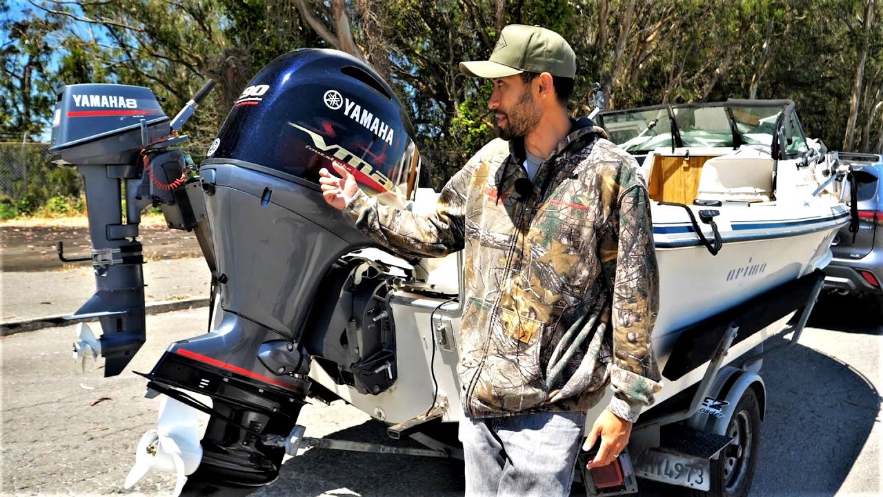 Upgrading my 1993 boat with a 90HP Yamaha outboard!