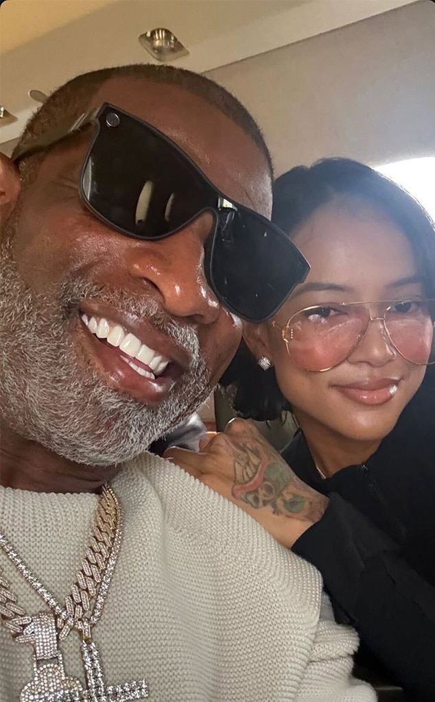 Deion Sanders & Karrueche Tran pose for selfie amid dating rumors