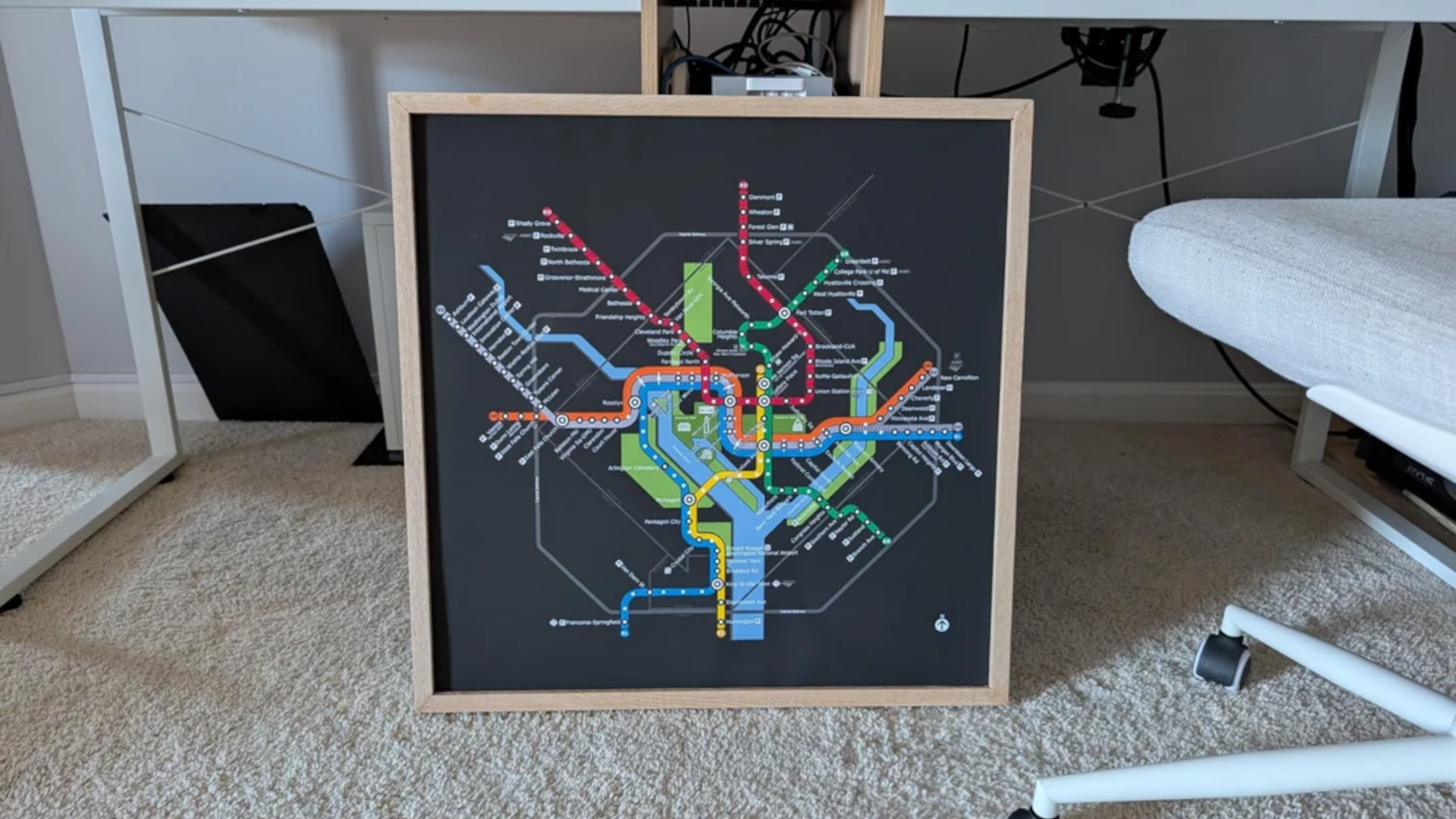This awesome live map of the Washington Metro makes for a cool ...