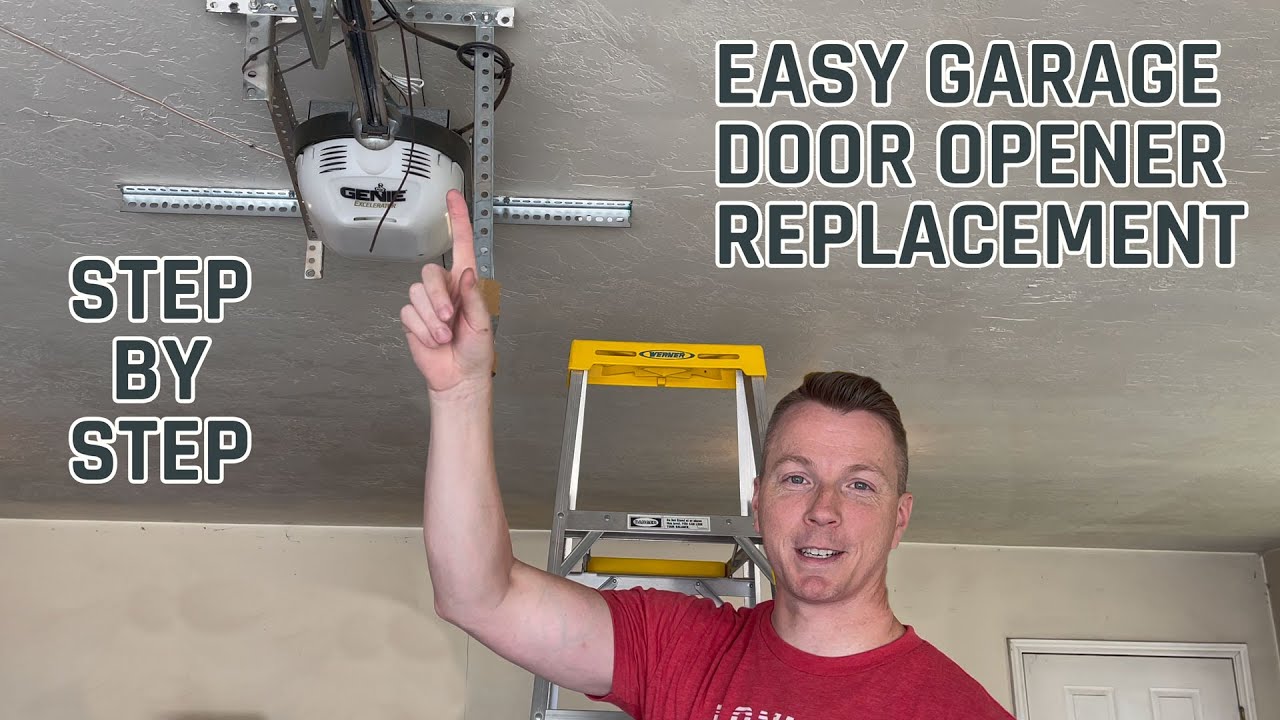 Garage door opener and track replacement - step by step guide