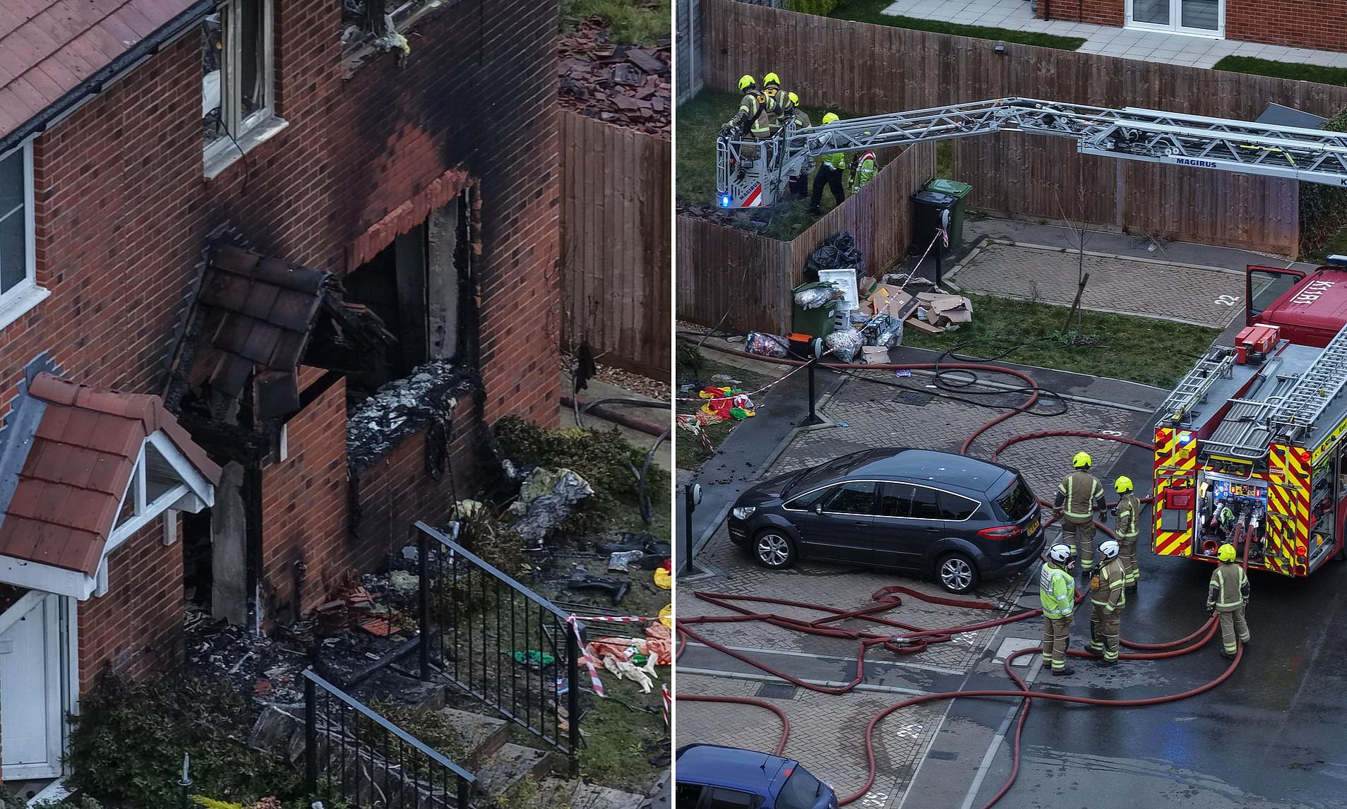 One child is dead and another is in hospital after a house fire in Ashford