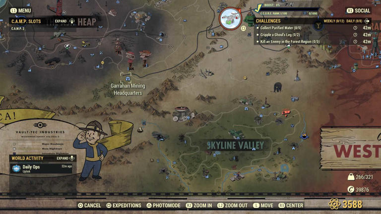 Sentry bot locations in Fallout 76