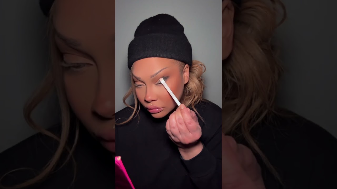 Matte black smokey eye made easy