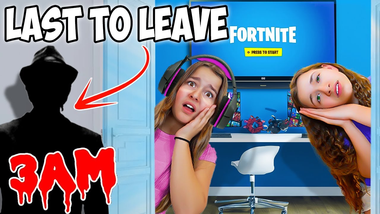 Last to leave the gaming room at 3am!