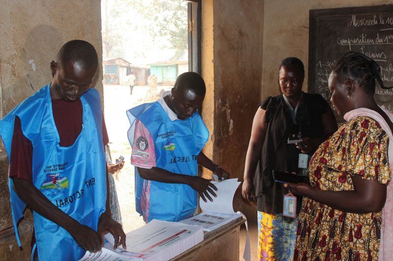 Central African Republic votes, Russia ally Touadera seeks third term