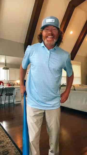 Swinging a baseball bat ⚾️