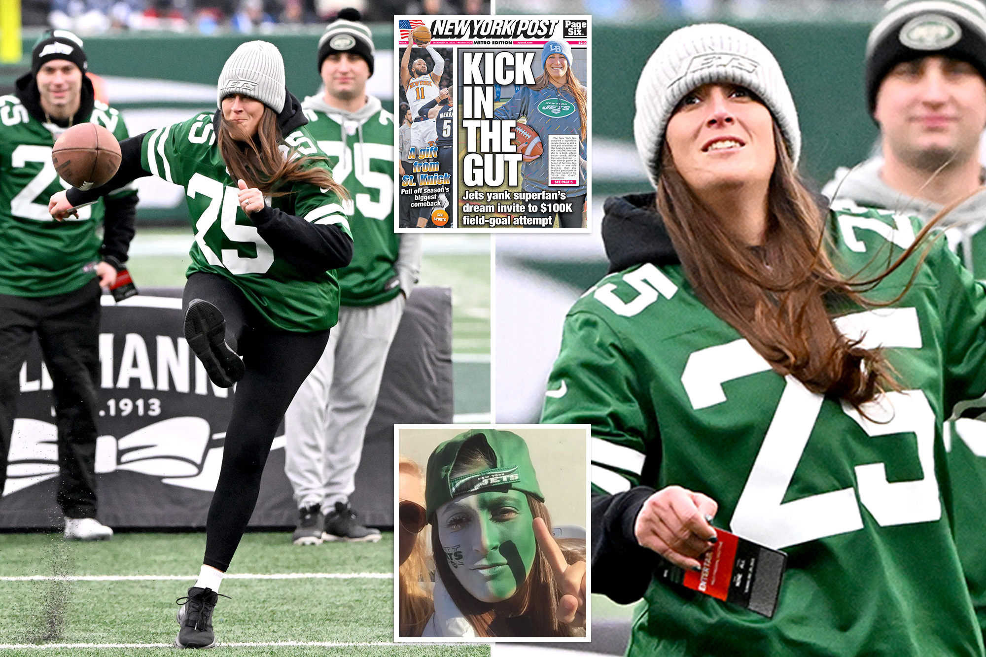 Jets super fan kicks for $100K challenge after invite controversy — and ...
