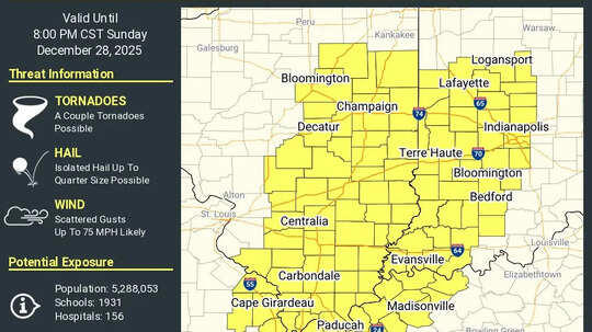 Tornado watch: Indiana, Indianapolis and Kentucky under severe storm ...