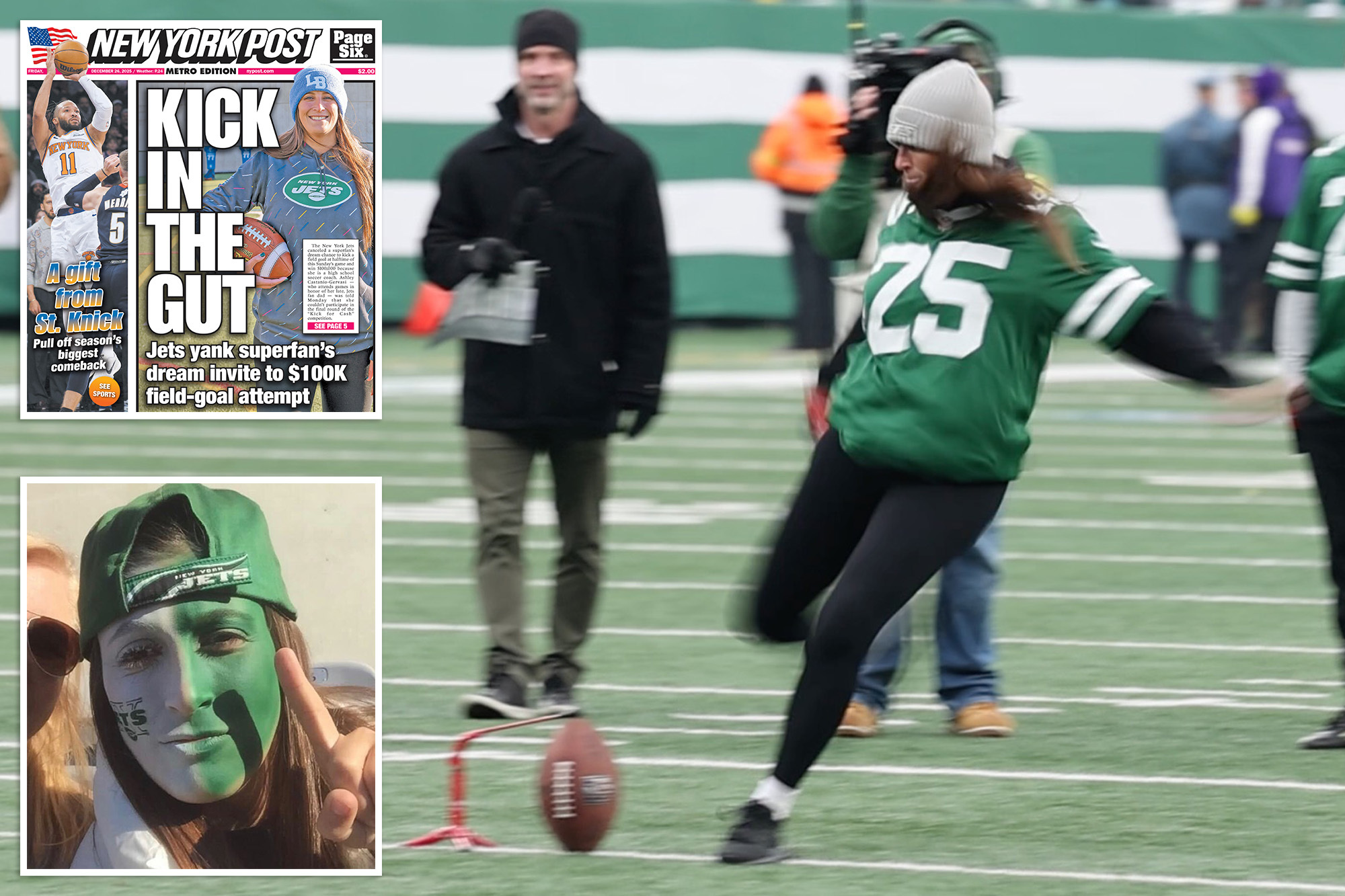 Jets super fan kicks for $100K challenge after invite controversy — and ...