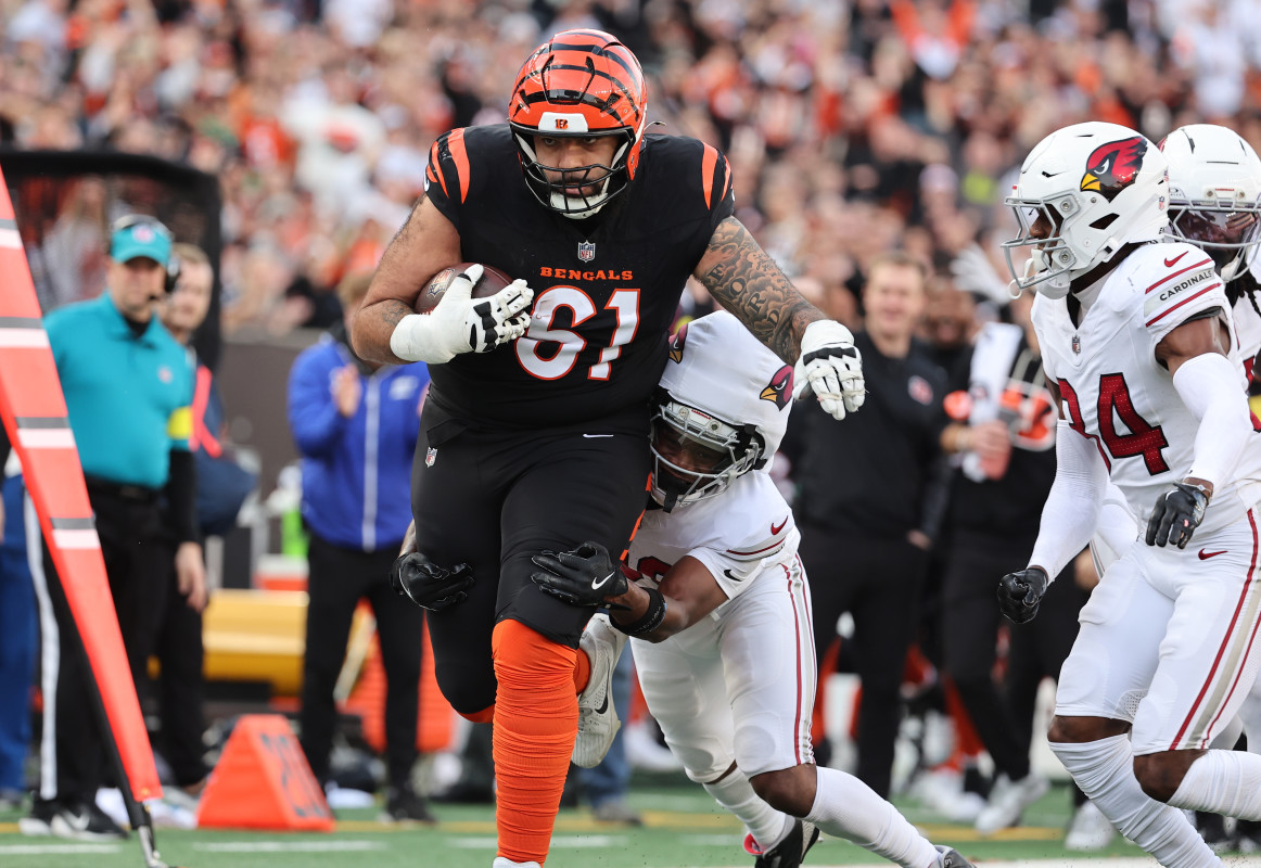 Joe Burrow, Zac Taylor react to Cody Ford's jaw-dropping moment during Bengals' 37-14 win over ...
