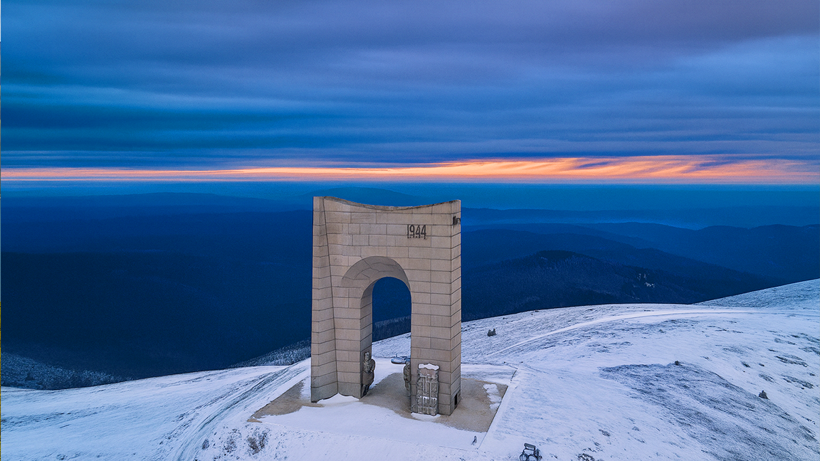 The serene winter landscapes of the Balkans