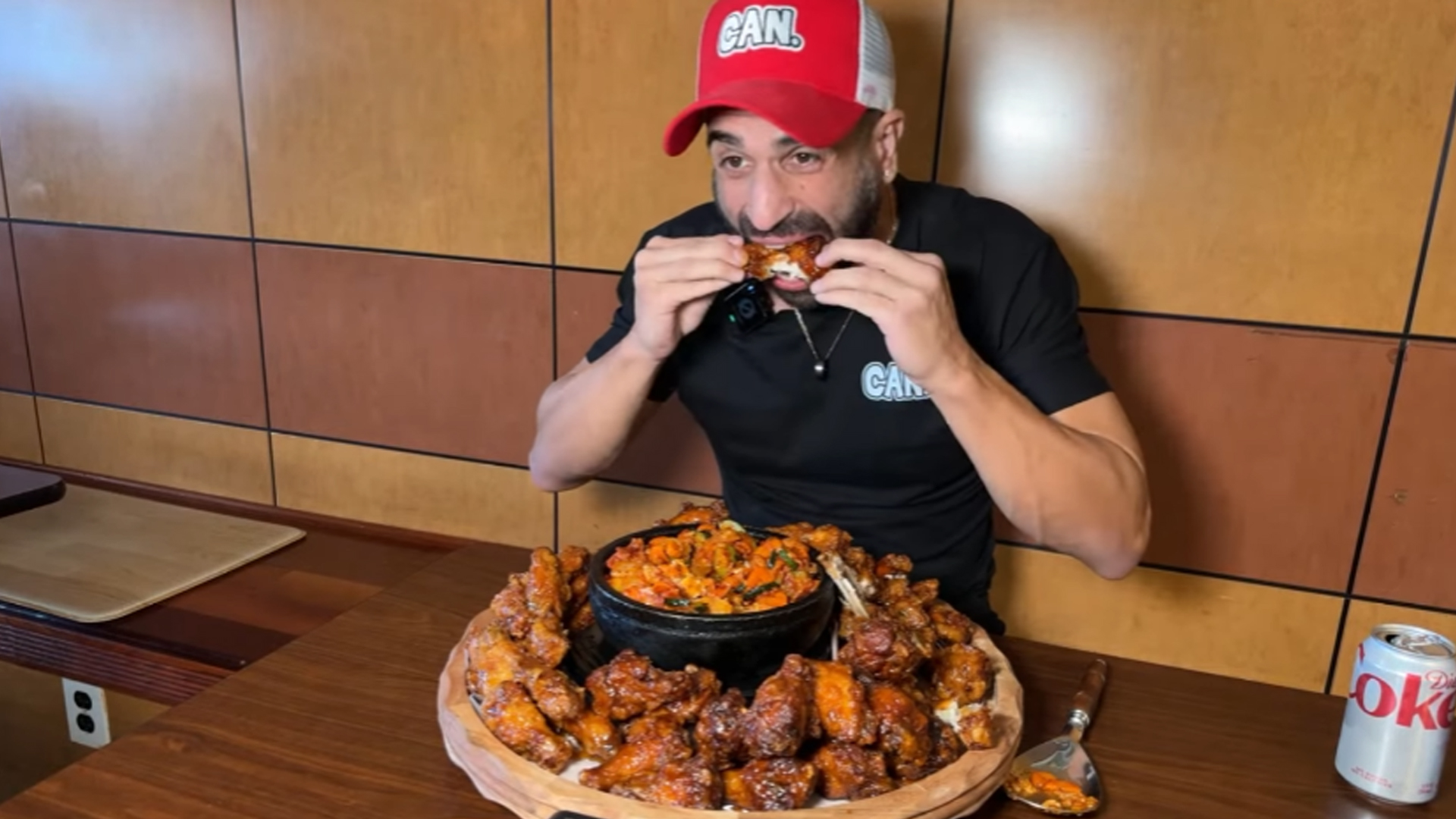 Live Recording of Me Going Through Kilo's of Chicken Wings During Challenge