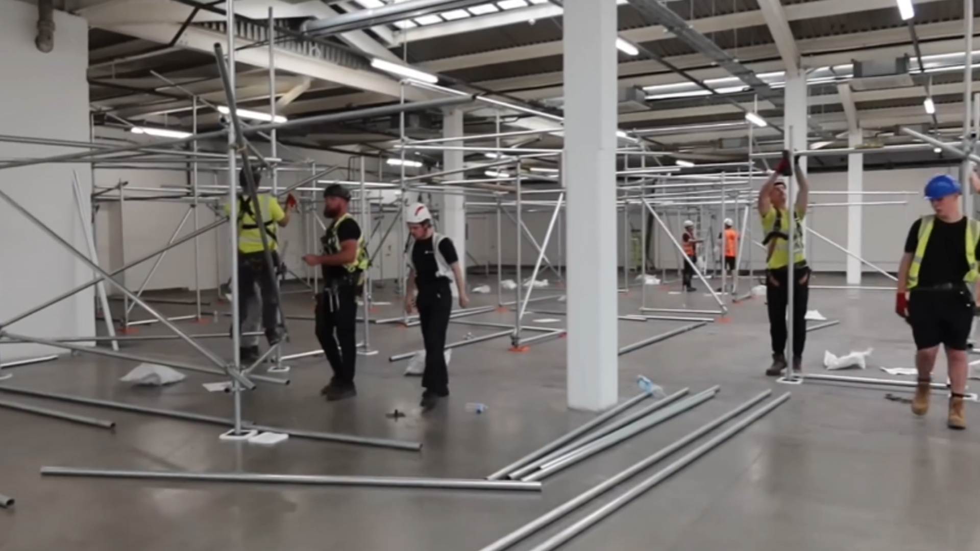 Can we build 27 scaffolding towers in 1 day?