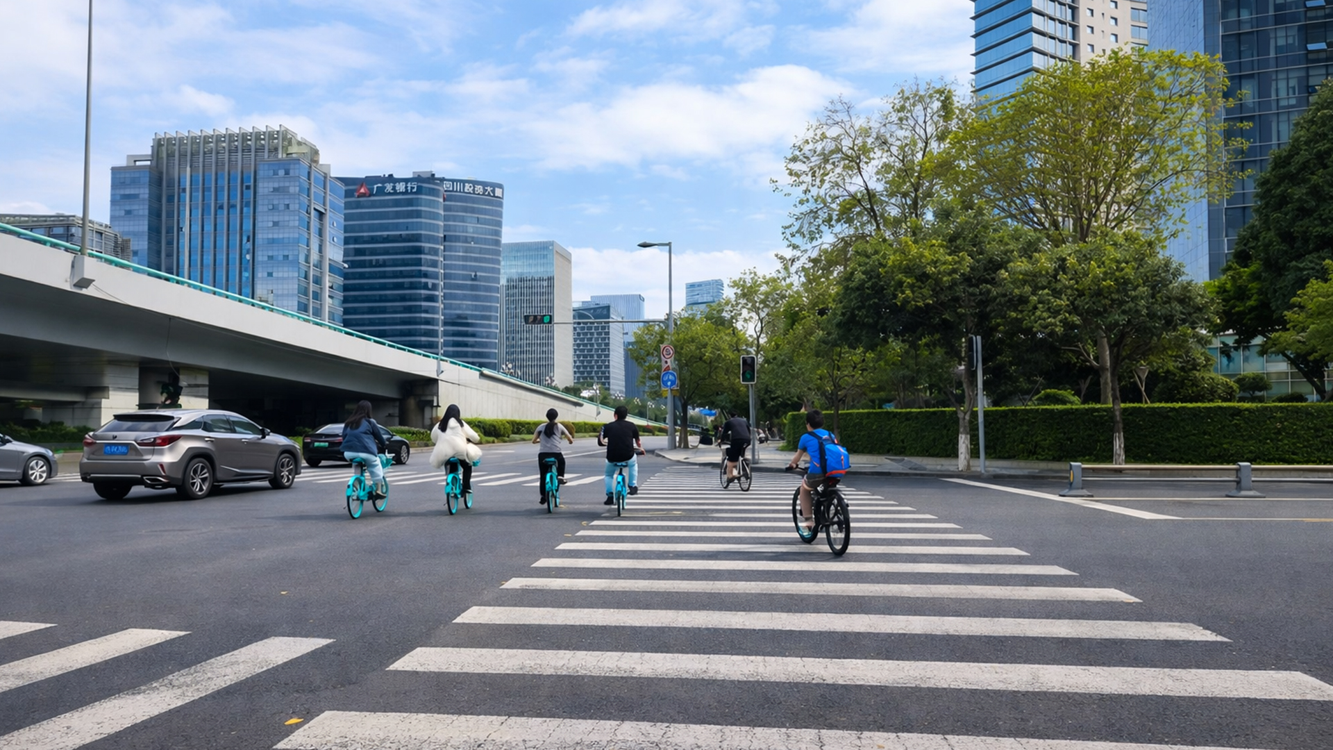 Modern Chengdu embraces nature and bikes