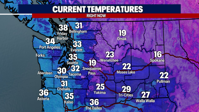 Seattle weather: Dry streak continues with chilly workweek start