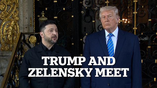 Trump calls Zelensky 'brave' as they field questions at Mar-a-Lago