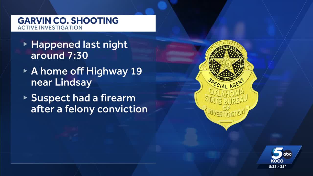 OSBI: Man armed with a gun shot by Garvin County deputies