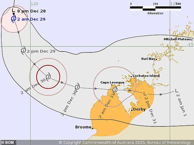 Warning as tropical cyclone forms off Western Australia - and another ...