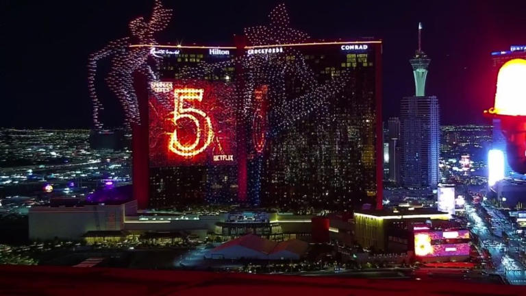 Watch: Netflix celebrates final 'Stranger Things' season with drone ...