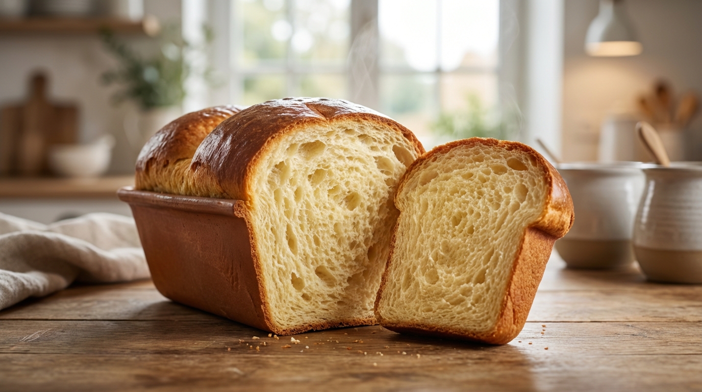 Cette brioche picarde moelleuse et légère se prépare avec un geste ...