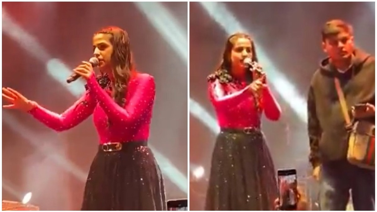 Haryanvi singer Pranjal Dahiya halts show, calls out man for ...