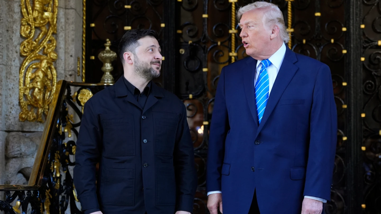 Watch: Zelenskyy laughs in shock as Trump says Russia wants Ukraine to ...