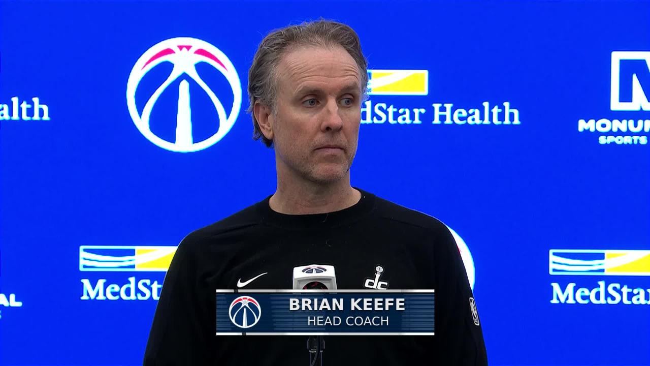 WAS 116, MEM 112: Wizards coach Brian Keefe postgame media availability