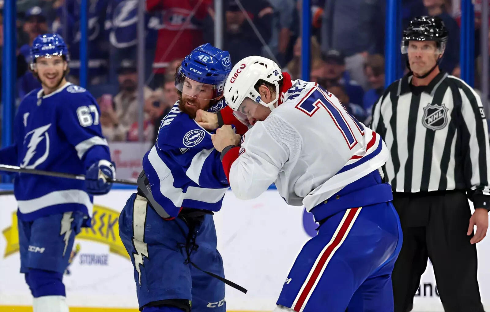 Tampa Bay Lightning forward Scott Sabourin ruled out after taking Arber ...