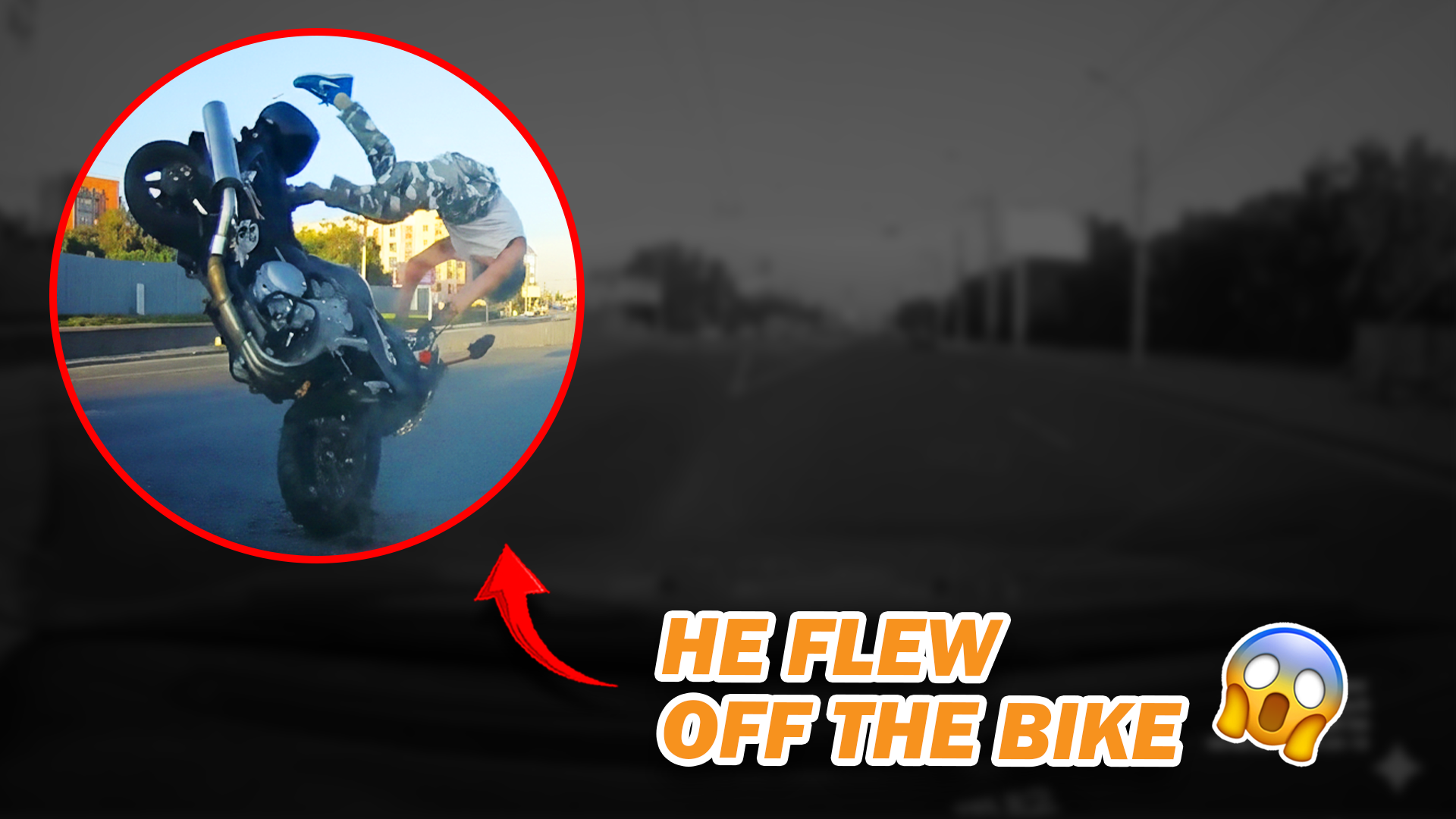 The motorcycle crashed while speeding