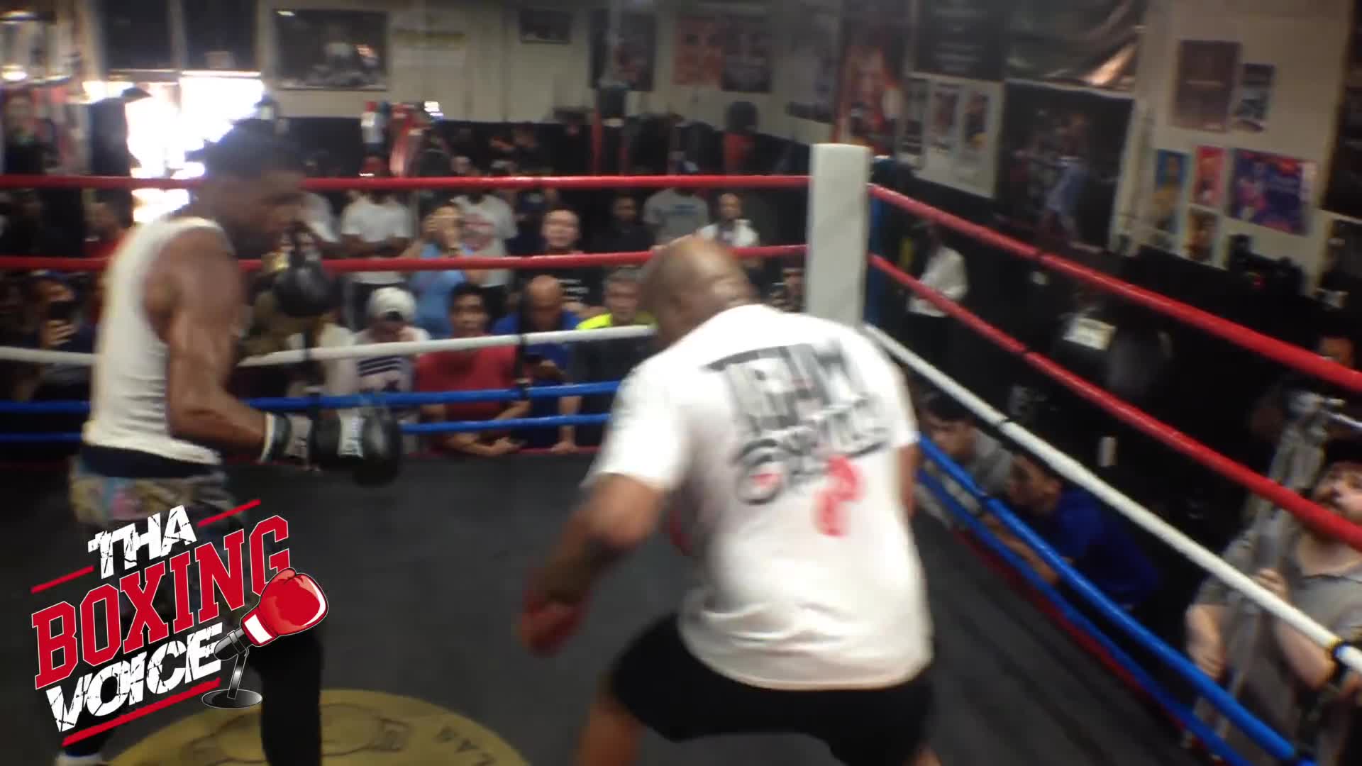 Errol Spence Jr. -- full mitt workout -- w/trainer Derrick James