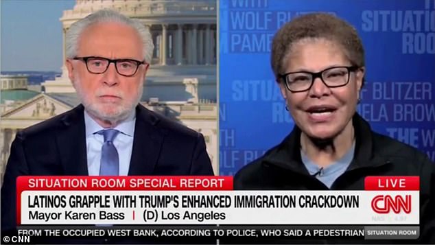 Karen Bass faces backlash as she calls record rise in Latino Border ...