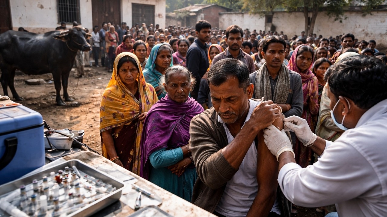 Rabid dog bites buffalo in UP, villagers who consumed milk rush for ...